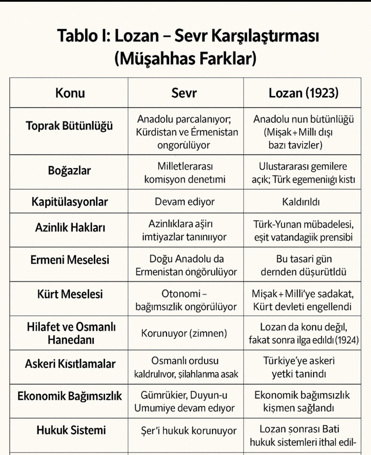 Lozan, Sevrin Resmen Onaylanmış Hali midir? – AYNAMA YANSIYANLAR